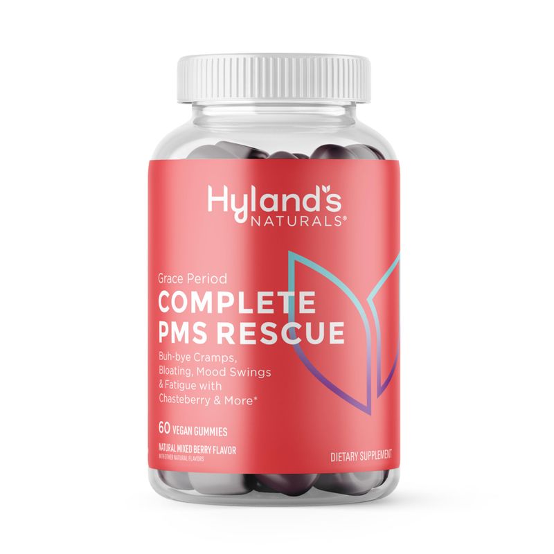 Hyland's Grace Period Complete PMS Rescue, 60 Vegan Gummies with ...