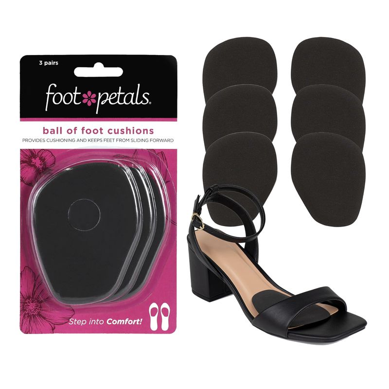 Foot Petals Ball of Foot Cushions, Metatarsal Pad, Lasting Comfort ...