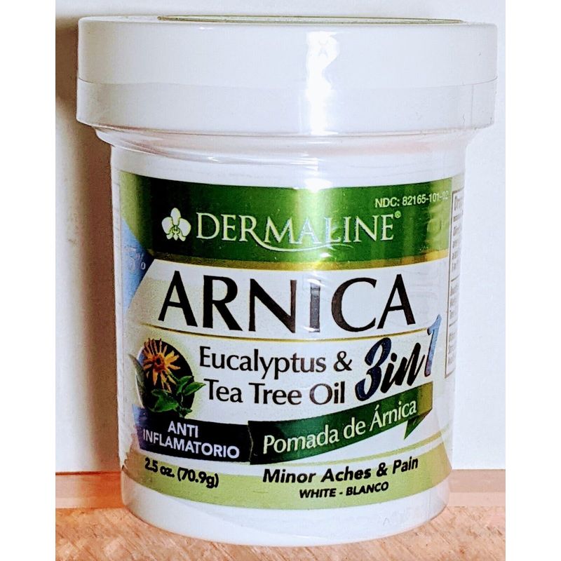 Pomada De Arnica 3 En 1 - Ointment Eucalyptus and Tea Tree Oil 2.5 oz Dermaline - Online ...