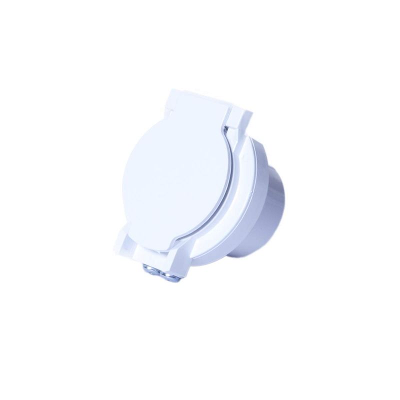 Tube box for central vacuum cleaner vacuum pipe system, socket for ...