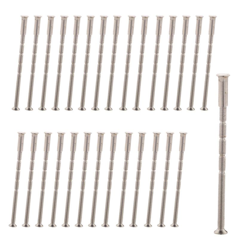 30Pcs Adjustable Length Connecting Bolts Sleeves Cabinet Drawers Door ...