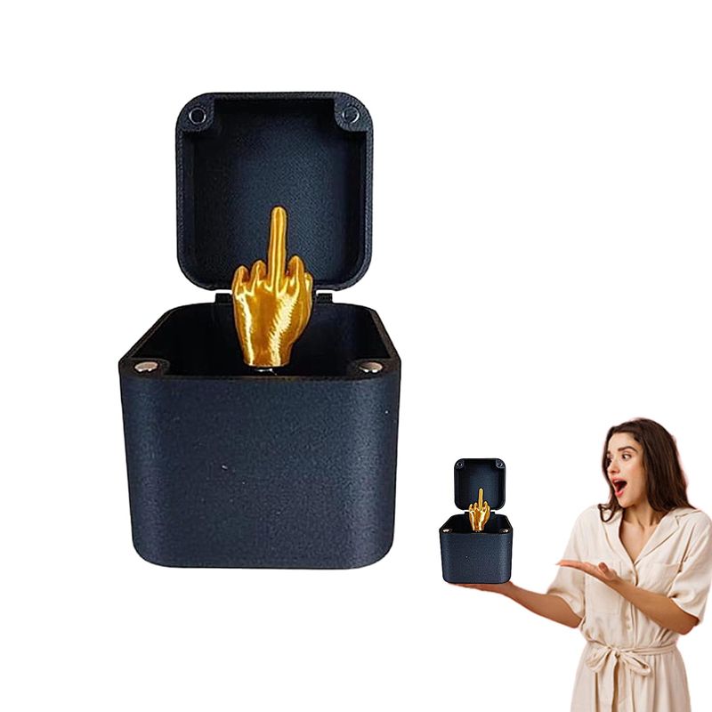 Middle Finger In A Box, Middle Finger Box, Funny Pop Up Middle Finger ...