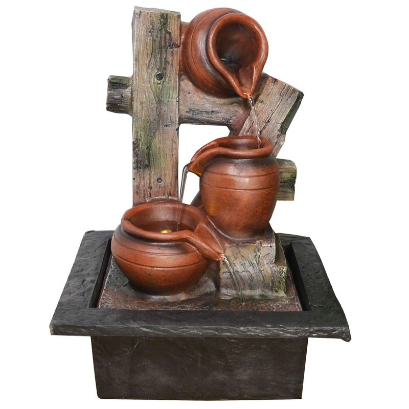 Overflowing Terracotta Pots Water Fountain Perfect Indoor Water Feature ...