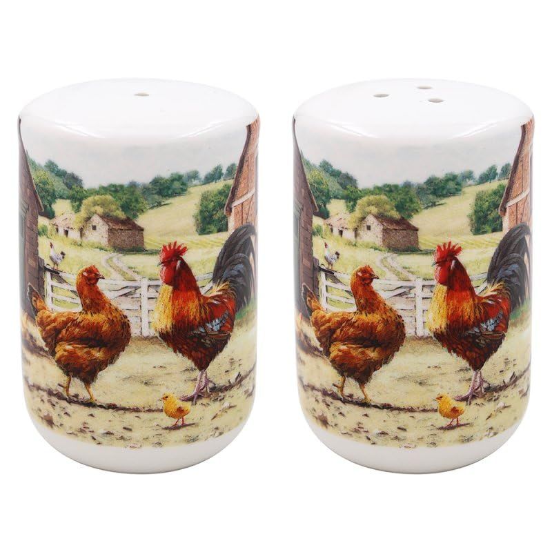 The Leonardo Collection Cockerel & Hen Salt & Pepper by Macneil Studios ...