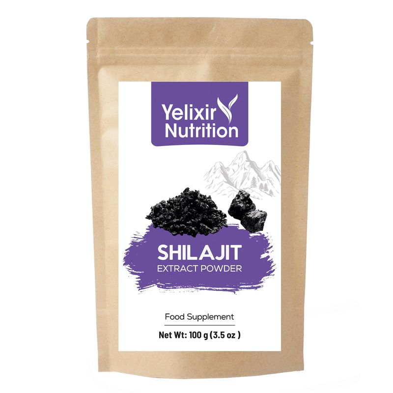 Yelixir Nutrition Shilajit Extract Powder 100 Grams, Himalayan Shilajit ...