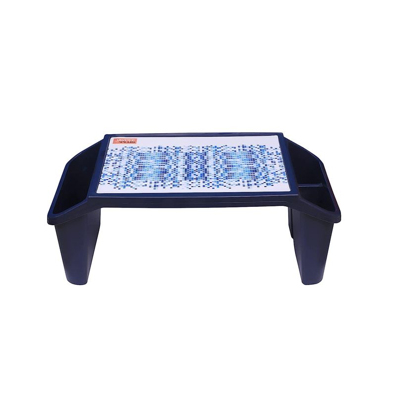 Plastic Lap Desk Tray BLUE Breakfast Lunch Dinner Serving Tray Coffee ...