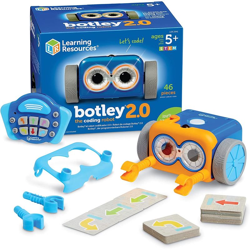 Learning Resources Botley the Coding Robot 2.0 - 46 pieces, Ages 5+ Coding Robot for Kids, STEM ...