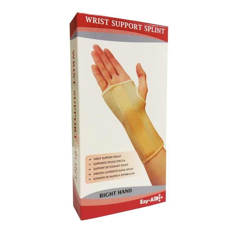 Ezy-Aid Premium Woven Wrist Support Splint Brace - Pain Relief from ...