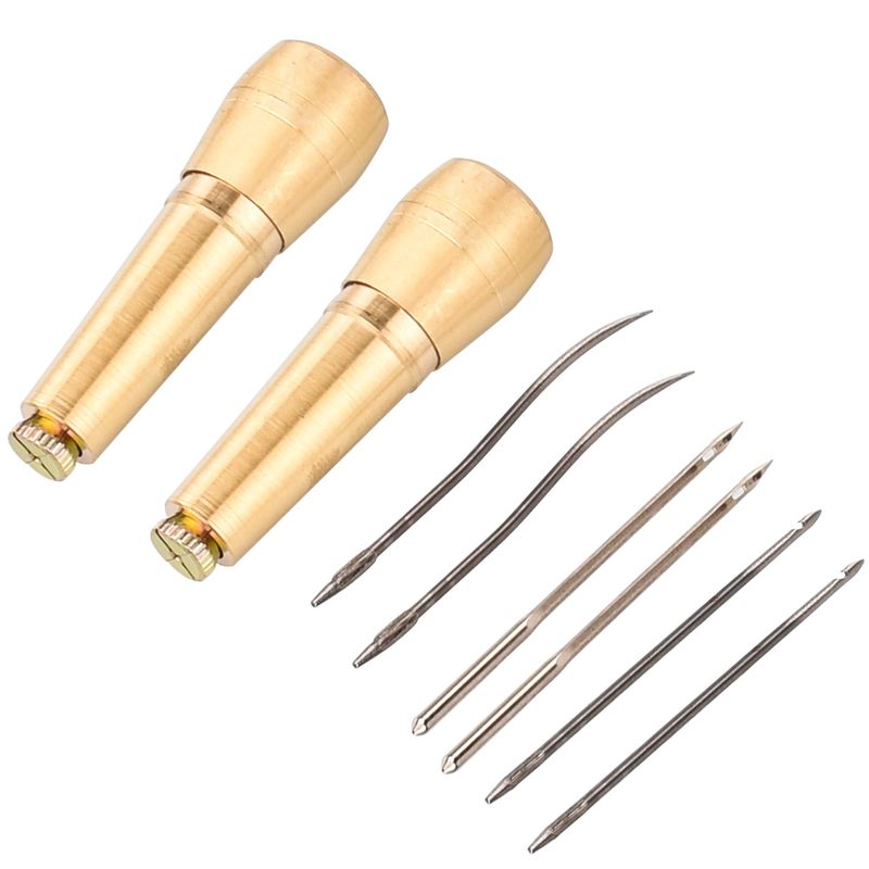 Canvas Leather Sewing Awl Needle with Copper Handle,Needles Sewing Awl ...