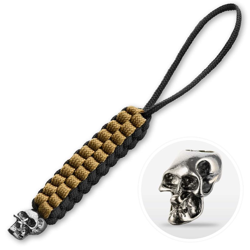 M-Tac Skull Knife Lanyards with Beads - Paracord Lanyard - Tactical ...