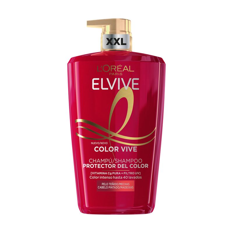 L'Oréal Paris Elvive Color Vive Shampoo for Coloured Hair 1 L - Online ...