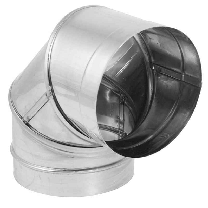 DuraVent Stainless Steel Elbow Pipe, Silver - Online Marketplace ...