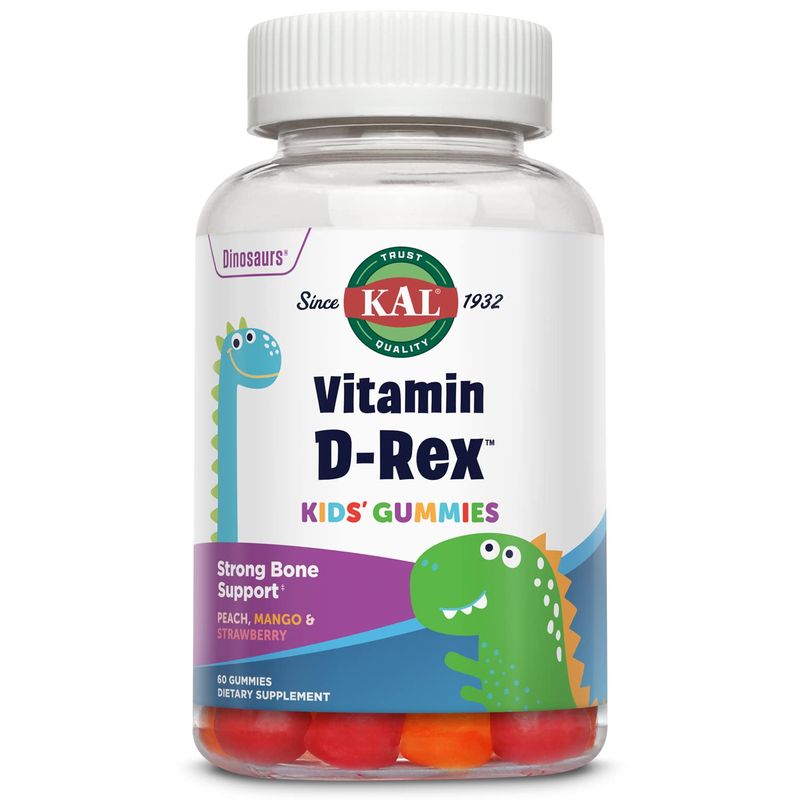 KAL Vitamin D-Rex - Vitamin D Gummies for Kids - Kids Vitamin D3 ...