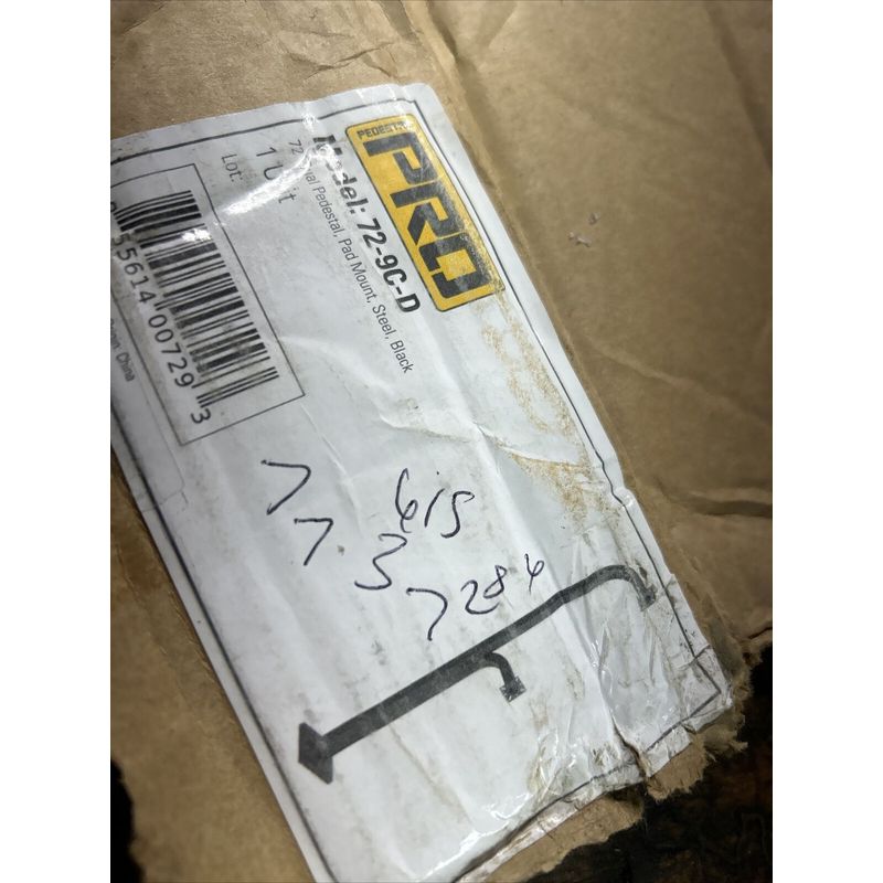 Pedestal Pro Model#72-9C-D 72 Inch Dual Pedestal,pad Mount ,steel Black ...