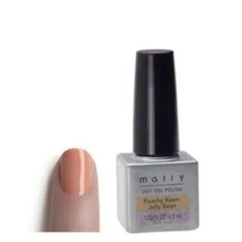 MALLY 24/7 Pro Gel Polish Nail Color ~Peachy Keen Jelly Bean:~ Pale ...