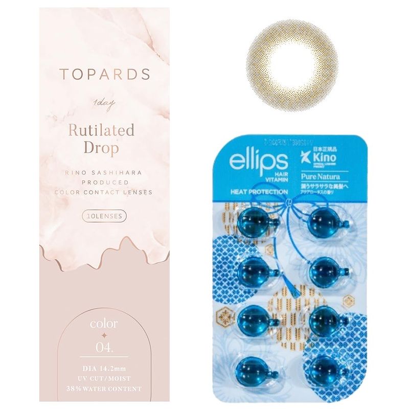 カラコン トパーズ ルチルドロップ TOPARDS 指原莉乃 さっしー ワンデー 10枚入り 度あり 度なし 【おまけ付き】 (-3.50) - Online Marketplace ...