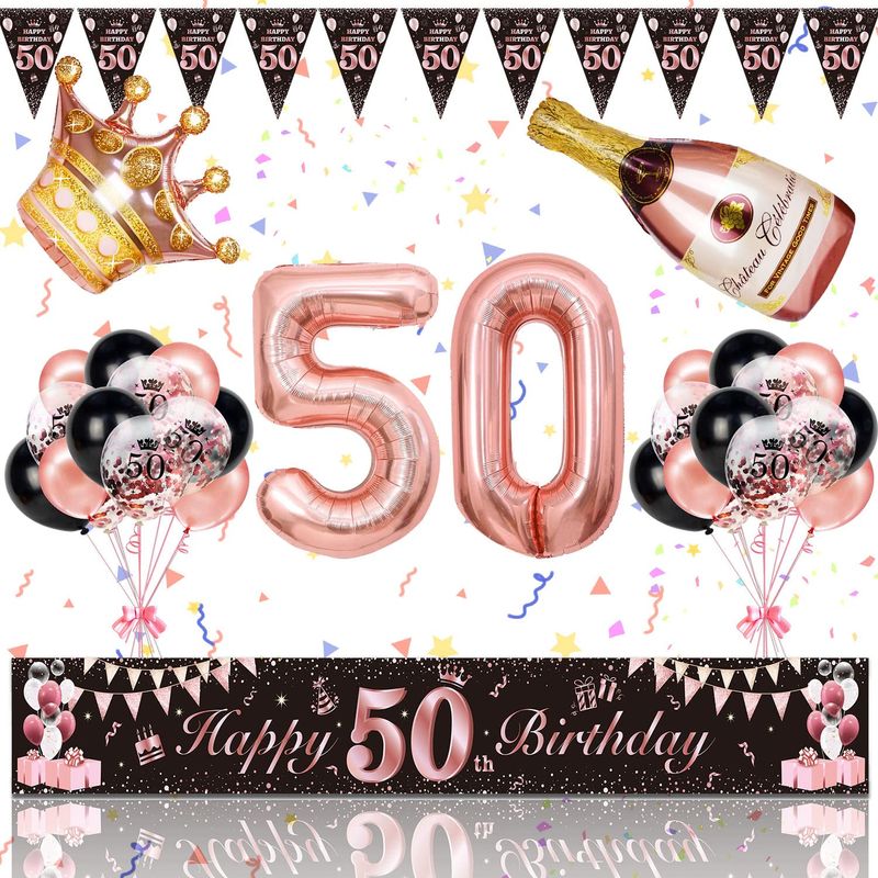 50th Birthday Woman Decoration, Magiccute Birthday Decoration Women ...
