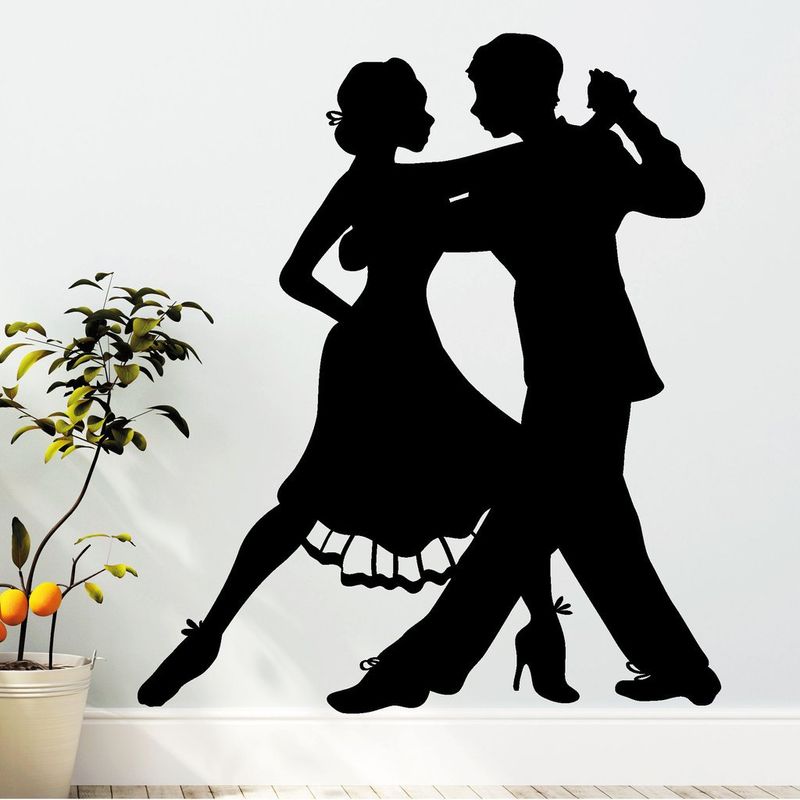 'Loft "Tango Dancers Dance – Wall Sticker/Wall Tattoo 54 Colours/3 ...