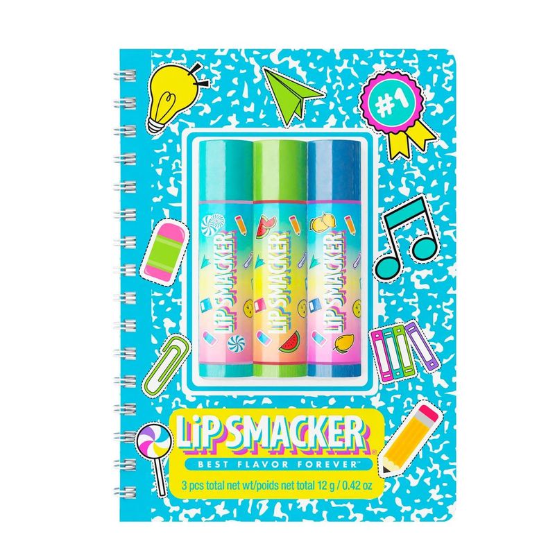 Lip Smacker, Back to School Collection, Spiral Notebook Lip Balm Trio ...