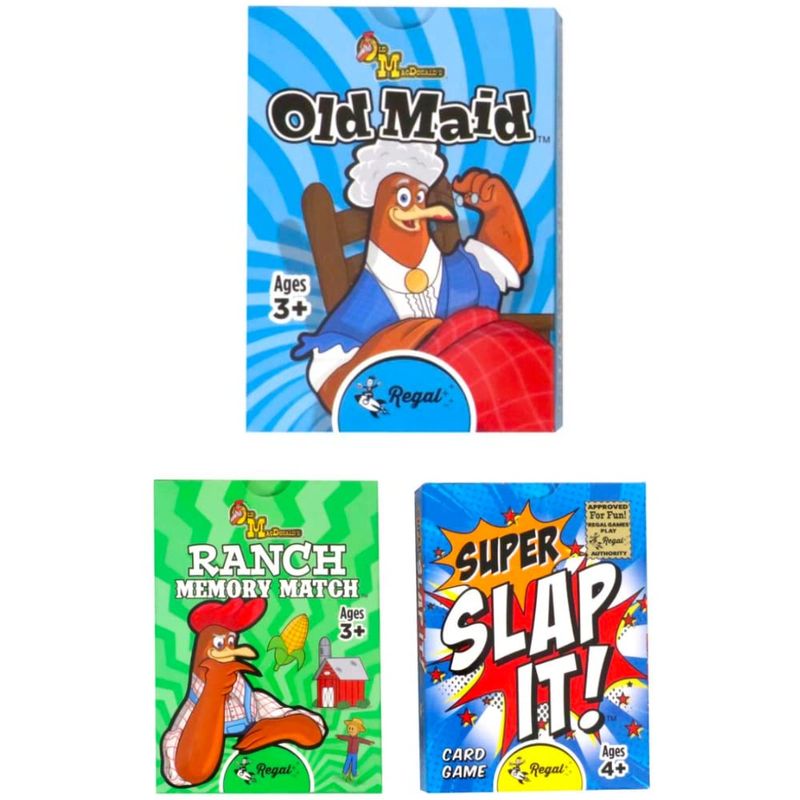 Regal Games Farm Match, Slap It, Old Maid Card Games for Kids Ages 4 5 ...