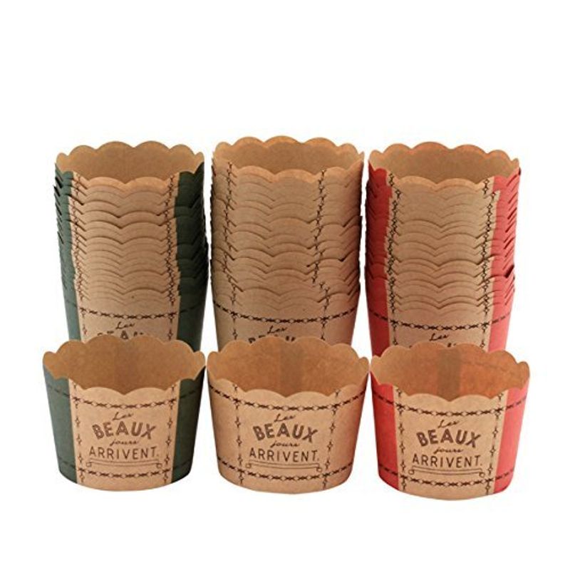 NK01AS-60 Muffin Cups, Paper, Paper Shape, S (3 Logo Colors), 20 Sheets ...