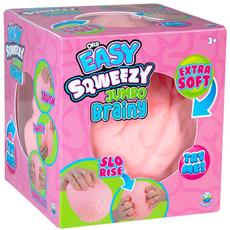 ORB Easy Sqweezy Jumbo Brainy - Squeeze This Big, Fun, Squishy, Slow ...