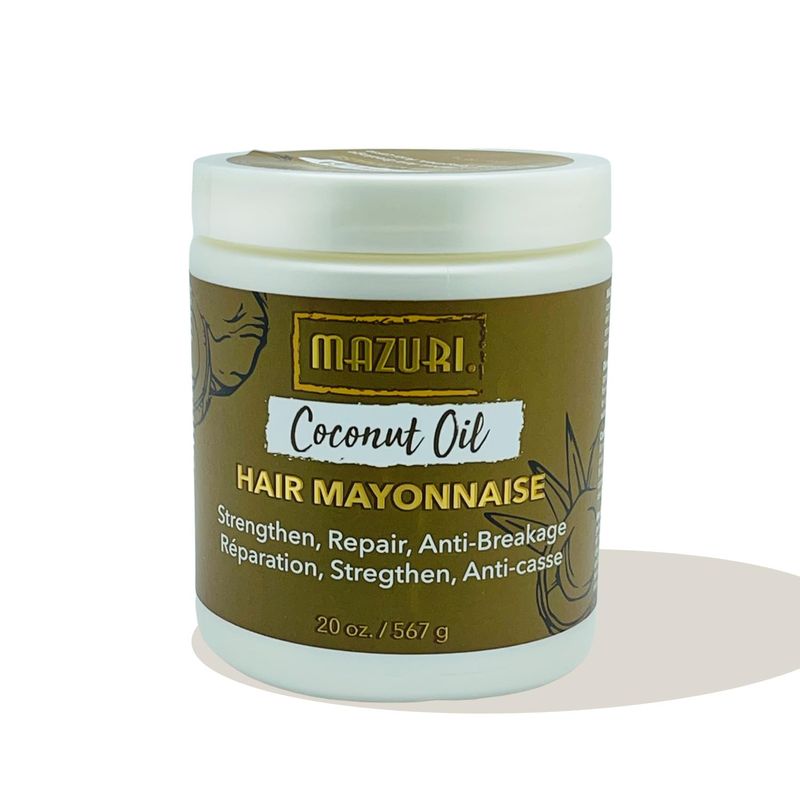 Mazuri Coconut Oil Hair Mayonnaise, 567 g, Strengthens, Repairs, Anti ...