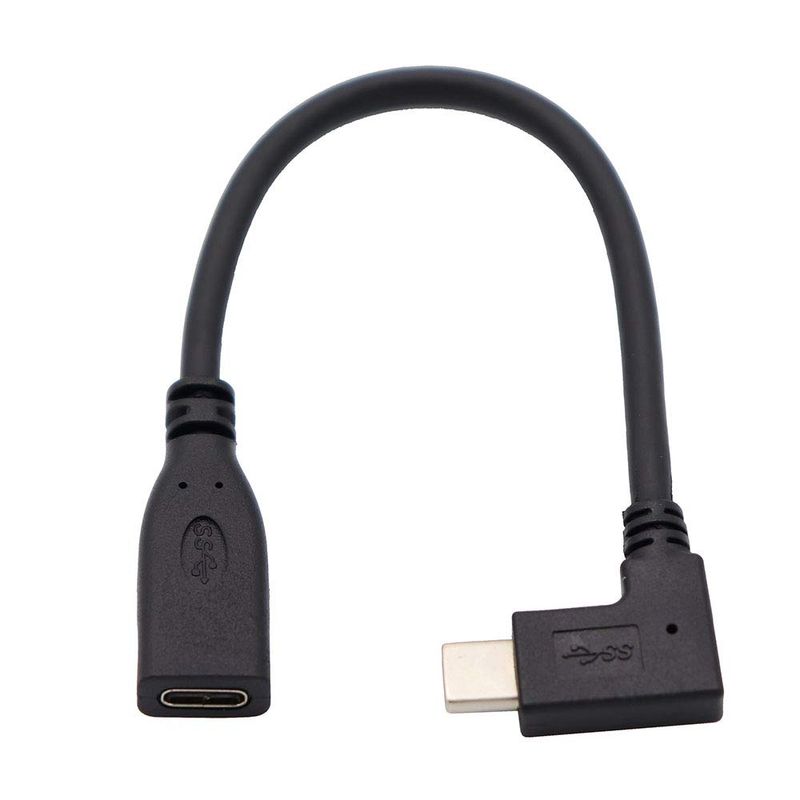 VViViD Sun USB 3.1 Type C Extension Cable Male to Female 90°L Type USB ...