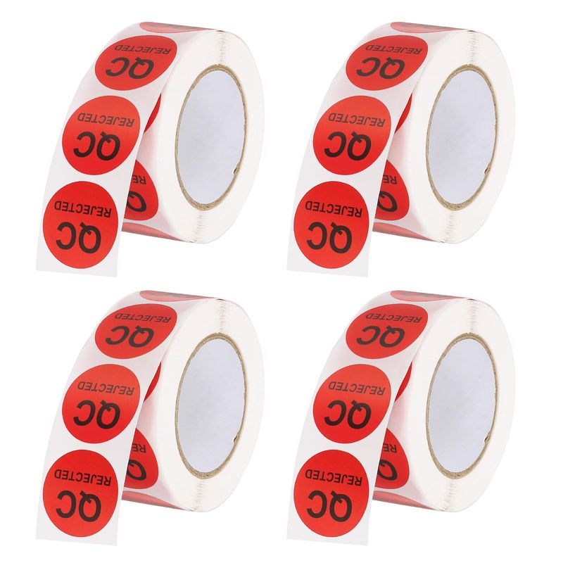 PATIKIL 1" QC Rejected Labels, 4 Roll/2000 Pcs Inventory Quality ...