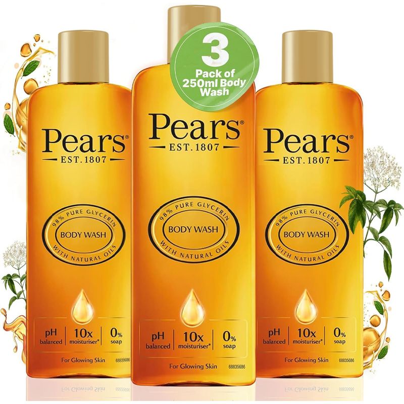 Pears Pure & Gentle Body Wash - Soap-free Cleanser - Nourishing Gel ...