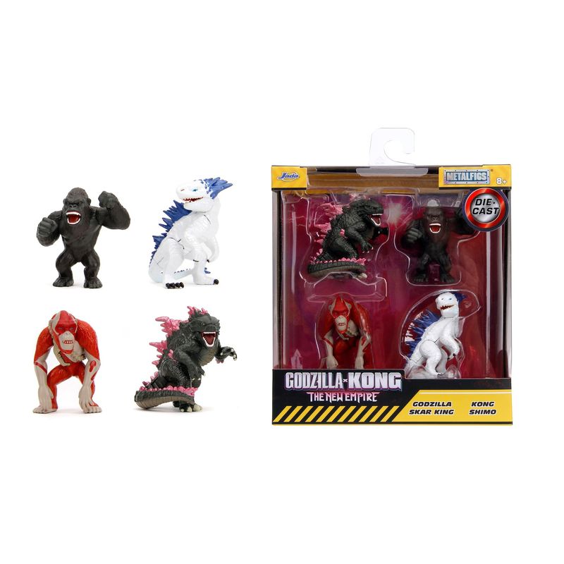 Jada Godzilla Metal Wave 1 Pop Culture Collectible Figures 4 pack ...