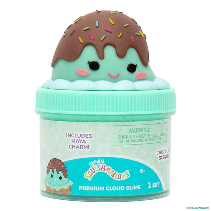 Squishmallow Original Maya The Ice Cream Premium Cloud Slime, Chocolate ...