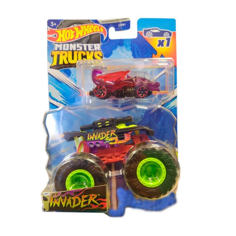 Hot Wheels Monster Trucks Invader, Includes Car [Dragon Blaster ...