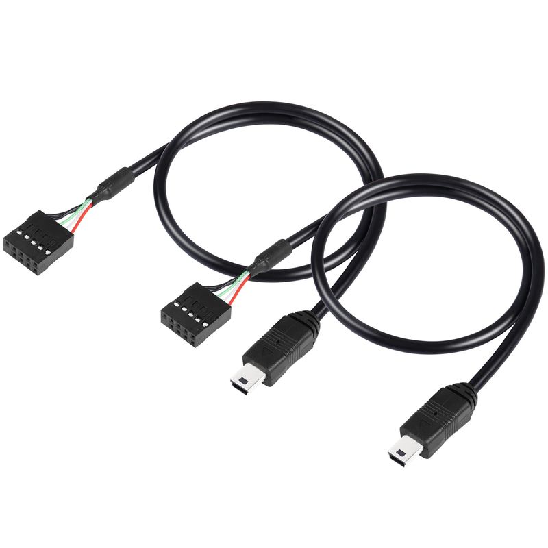 GINTOOYUN 2 PCS Motherboard 5Pin Connector to Mini USB Dupont Cable 19 ...