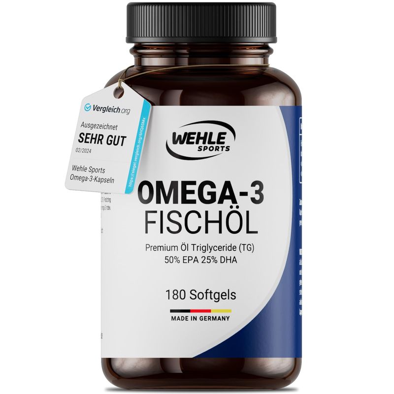 Omega 3 Capsules High Dose Triglyceride Fish Oil - Fish Oil Soft Gel 500mg EPA 250mg DHA without ...