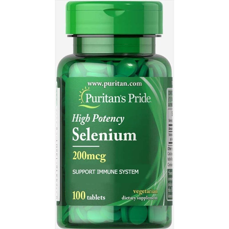 Puritans Pride Selenium 200 mcg Tablets, 100 Count - Online Marketplace ...