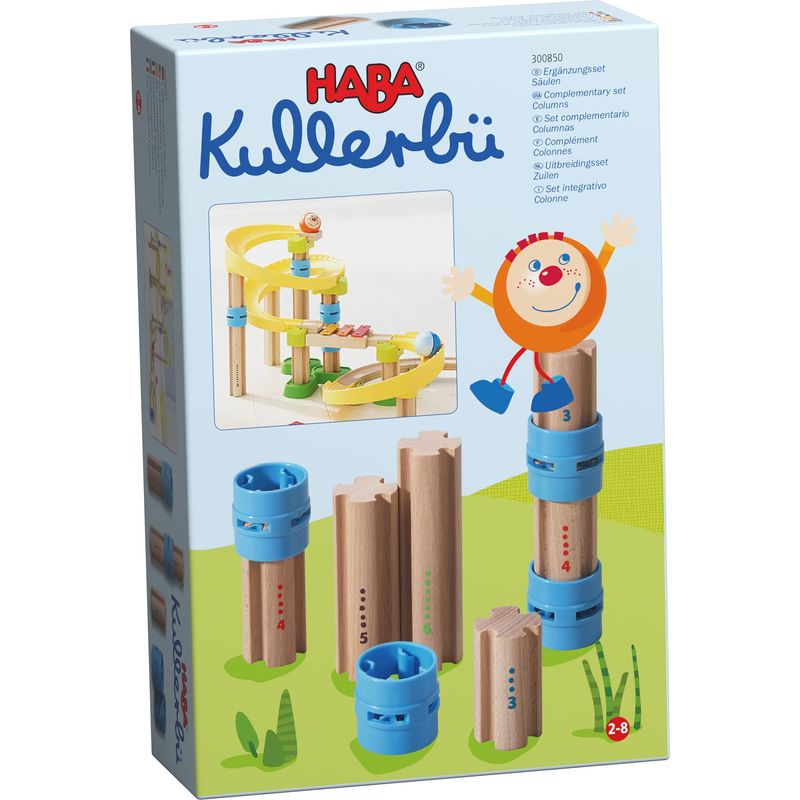 HABA Kullerbu Expansion Set - Columns - 10 Piece Set for Creating ...