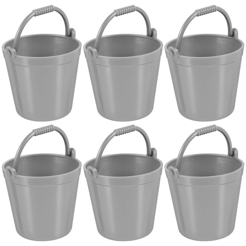 Kisangel 12pcs Doll House Bucket Miniature Buckets Toy Water Buckets ...