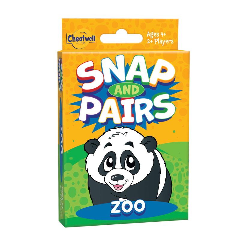 Cheatwell Games - Snap + Pairs Zoo Card Game - Classic Game Of Snap ...