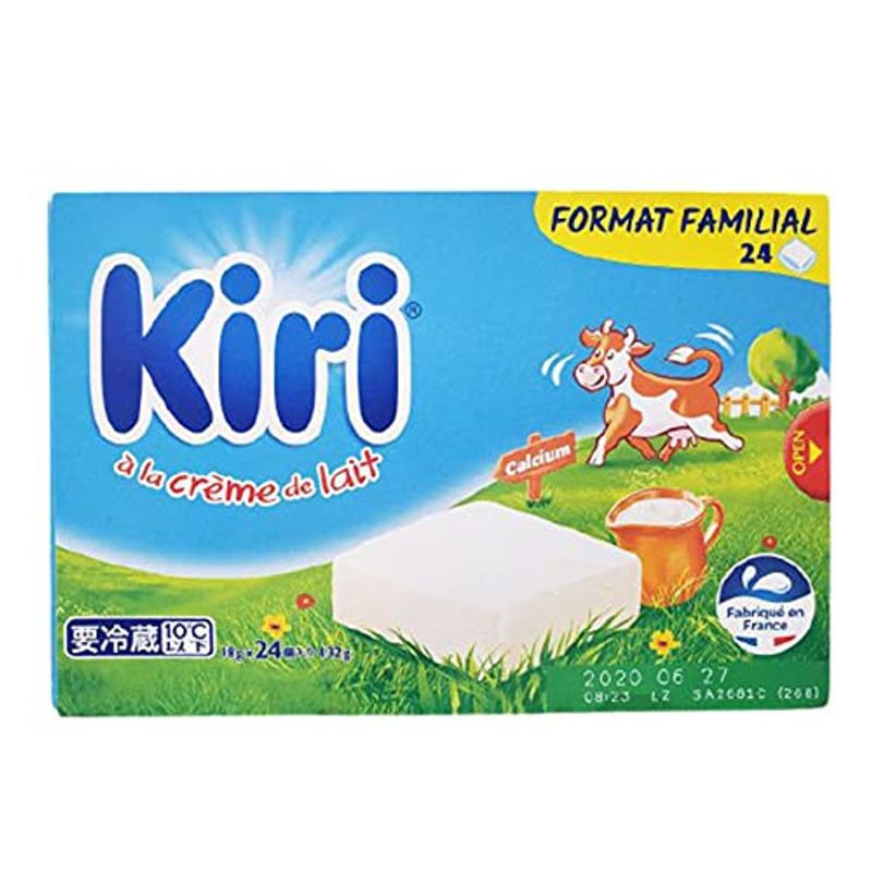 kiri Kiri Cream Cheese, 1 Box, 24 Pieces, Chilled Kiri Cheese ...