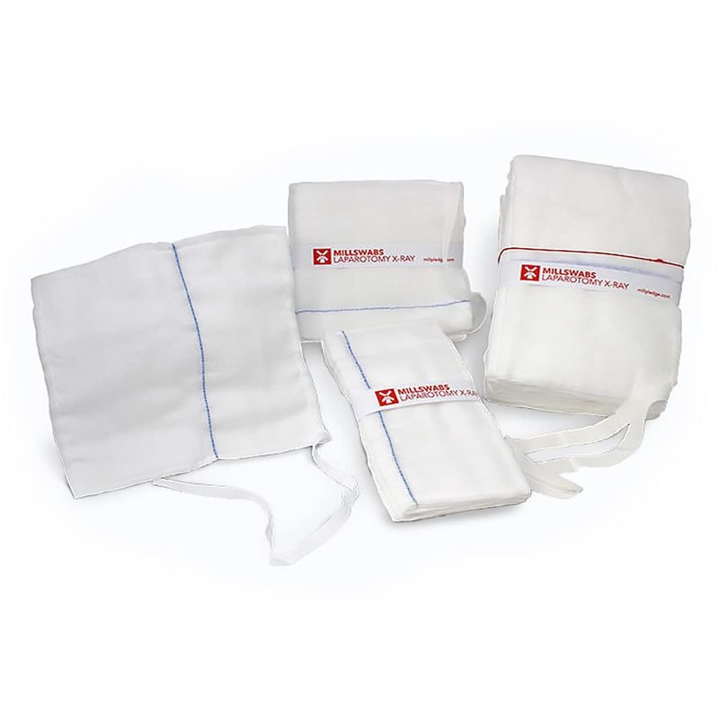 Millswabs™ Laparotomy X-Ray Gauze - 20cm x 20cm - 12 Ply - Pack of 5 ...