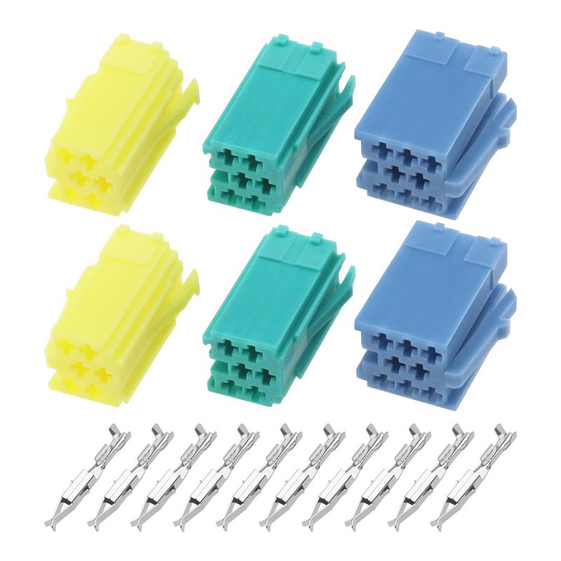 EMSea 2 Sets Car Radio Mini ISO Connector Housing with Pins for CD ...