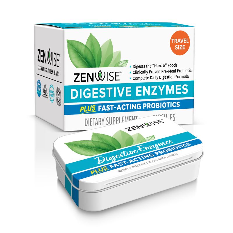 Zenwise Digestive Enzymes - Probiotic Multi Enzymes with Probiotics and ...