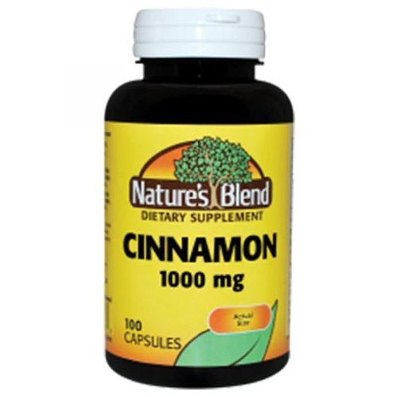 Cinnamon 1000 mg 100 Caps By Nature's Blend - Online Marketplace ...