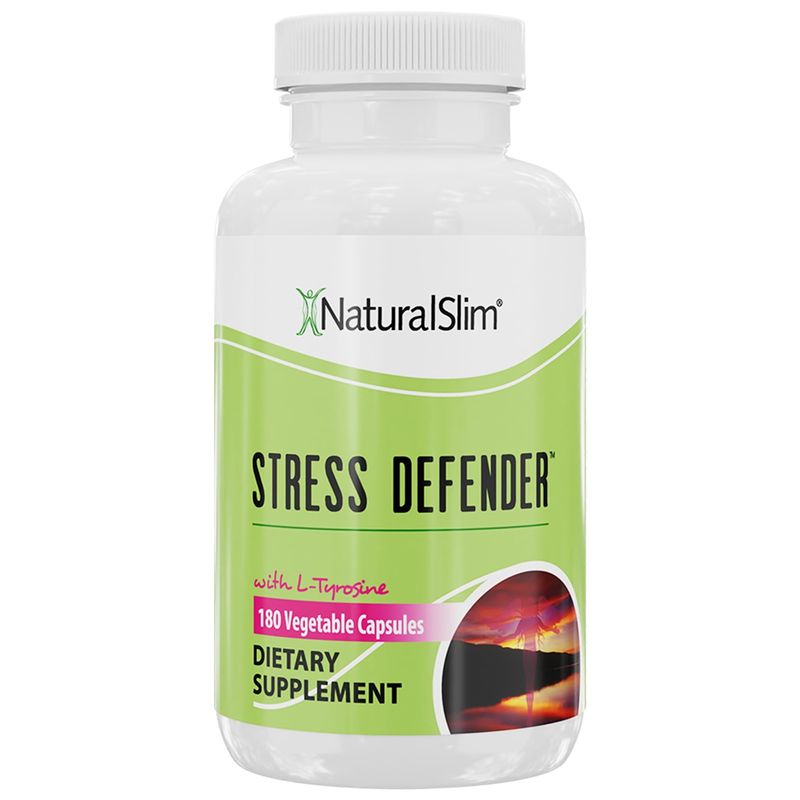 NaturalSlim Stress Defender L Tyrosine & Pantothenic Acid (Vitamin B5 ...