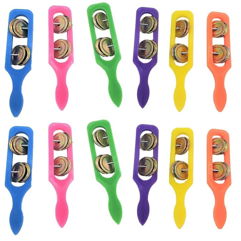 Zugar Land 12 Cymbals with Plastic Handles (5") Kids Party Supplies ...