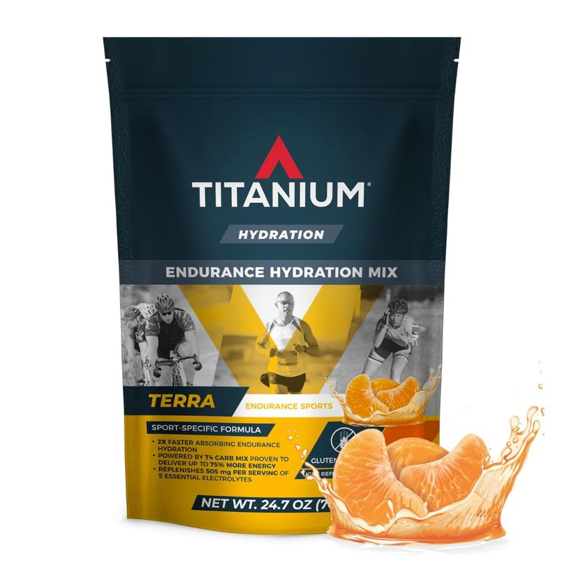 TITANIUM Terra Hydration Drink Mix - Carbohydrate Powder & Electrolyte ...
