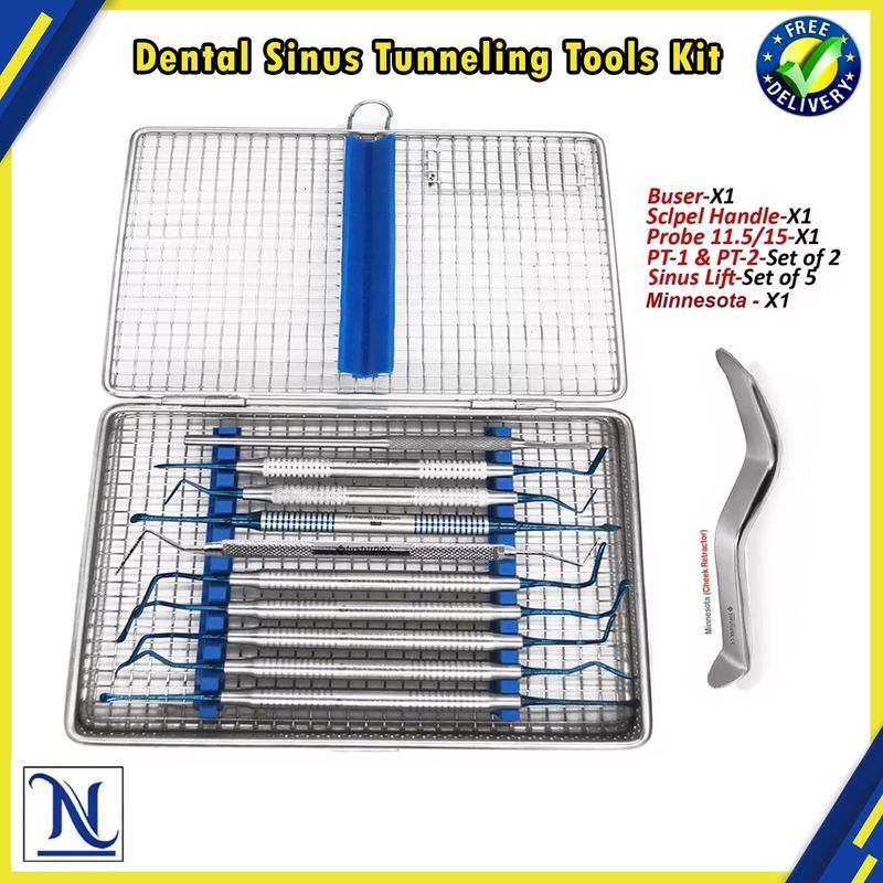 Mauri Tunneling Kit - Dental Periodontal & Implant Surgical Instruments ...