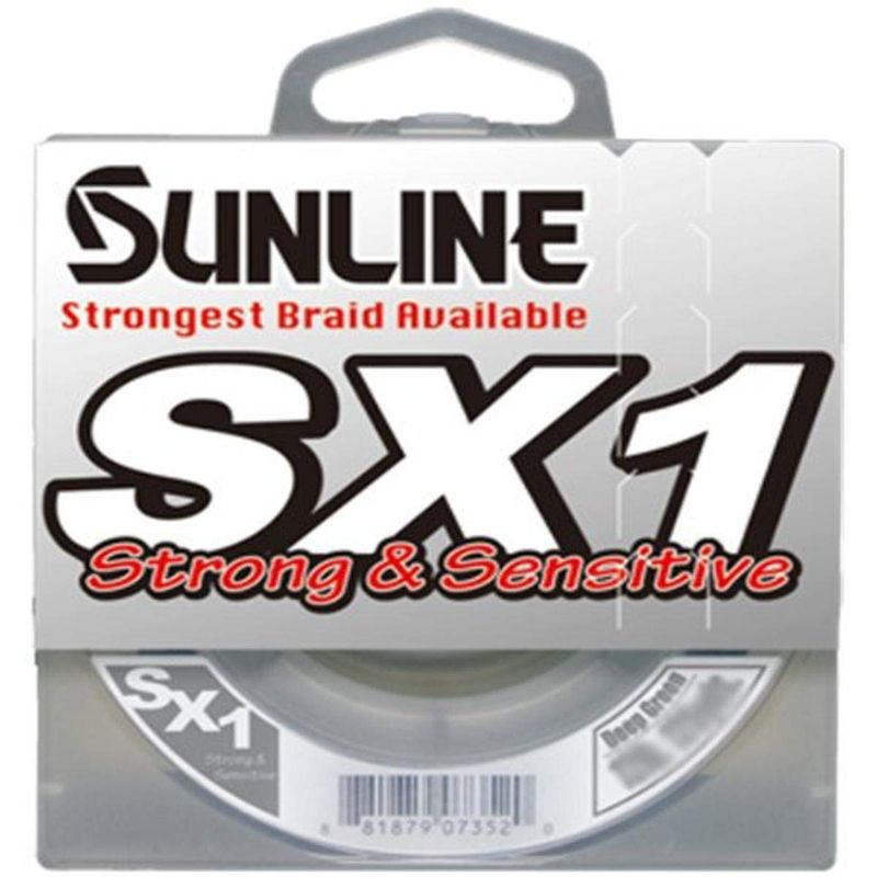 Sunline SX1 Braided Fishing Line (Dark Green, 16-Pound Test/125-Yard ...
