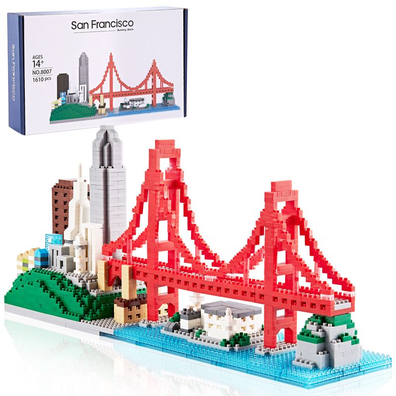 DOLBLOCK Micro Building Blocks Set San Francisco Golden Gate Bridge ...
